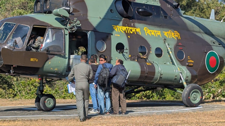 Helicopters take polling materials, personnel to remote Rangamati ...